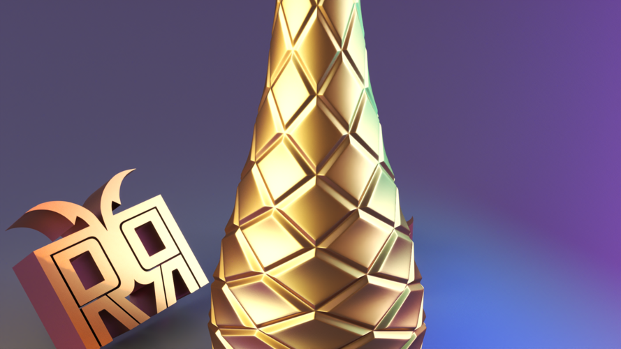 3D Printed Rhombus patterned vase 02 by rexer_3d | Pinshape