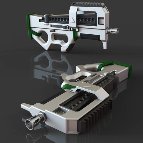 3D Printed Legendary Sub Machine Gun by Maker Man 3D | Pinshape