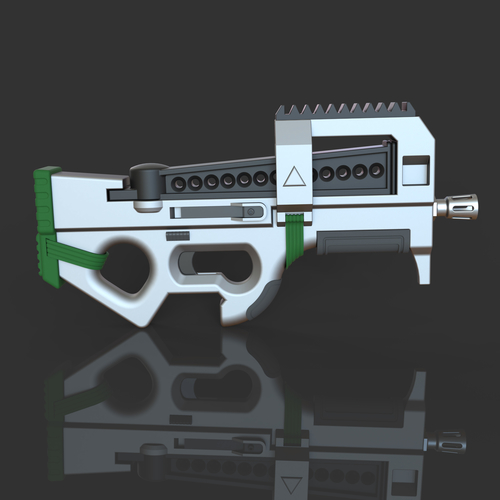 3D Printed Legendary Sub Machine Gun by Maker Man 3D | Pinshape