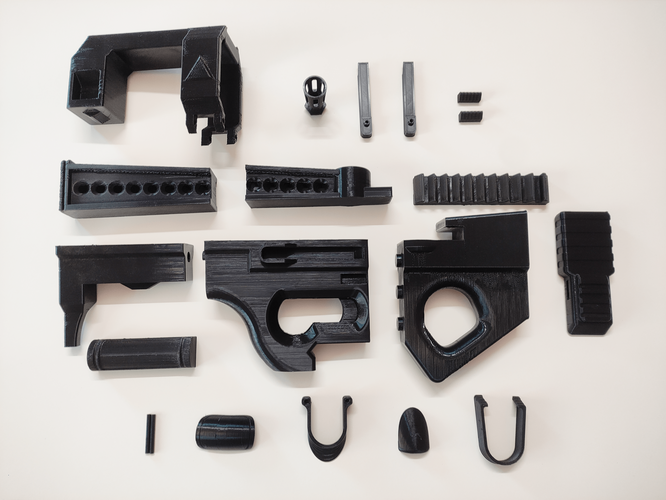 3D Printed Legendary Sub Machine Gun by Maker Man 3D | Pinshape