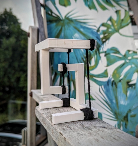 3D Printed string illusion by Jago_3d | Pinshape
