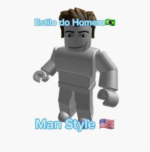 3D Printed Roblox Man Toy by victorp.monda | Pinshape