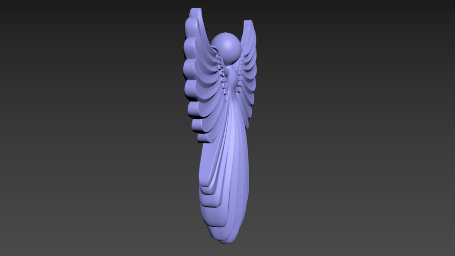 3D Printed Angel by Relief | Pinshape