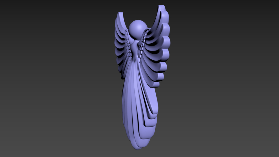 3D Printed Angel by Relief | Pinshape