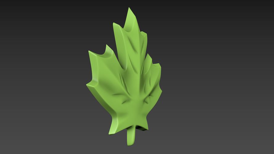 3D Printed Maple Leaf by Relief | Pinshape