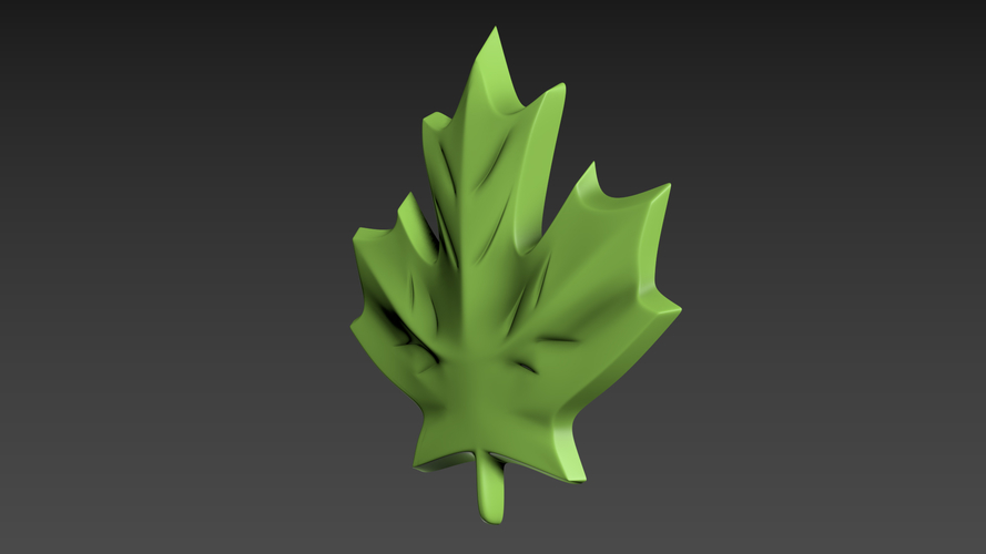 3D Printed Maple Leaf by Relief | Pinshape