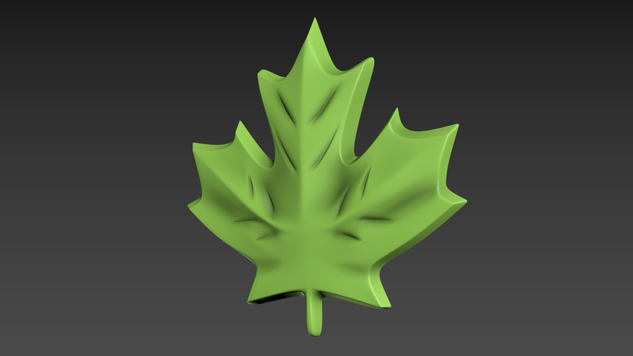 3D Printed Maple Leaf by Relief | Pinshape