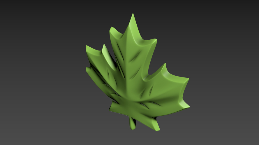 3D Printed Maple Leaf by Relief | Pinshape
