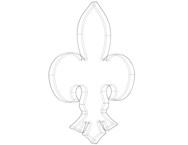 3D Printed Scout Symbol Stencil by MR.AnyCAD | Pinshape