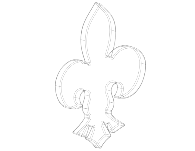 3D Printed Scout Symbol Stencil by MR.AnyCAD | Pinshape