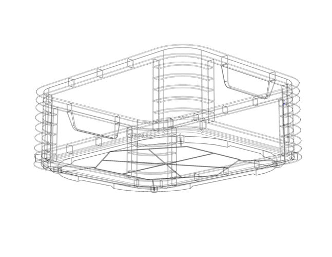 3d Printed Stackable Storage Box Capacity 18 Liters By Mr Anycad Pinshape