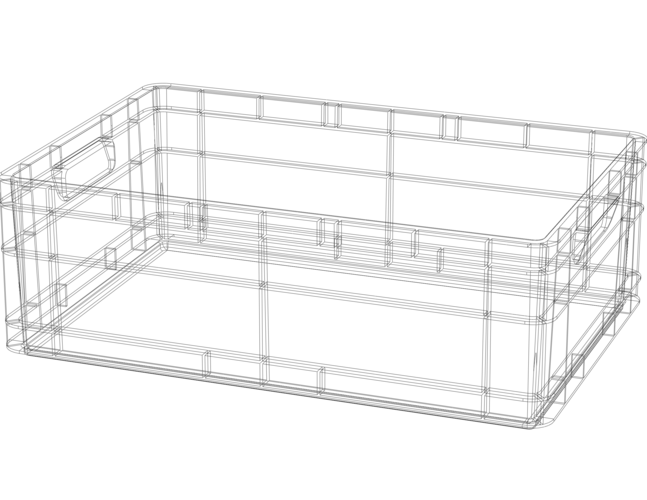 3d Printed Stackable Storage Box Capacity 40 Liters By Mr Anycad Pinshape