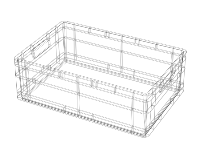 3d Printed Stackable Storage Box Capacity 40 Liters By Mr Anycad Pinshape