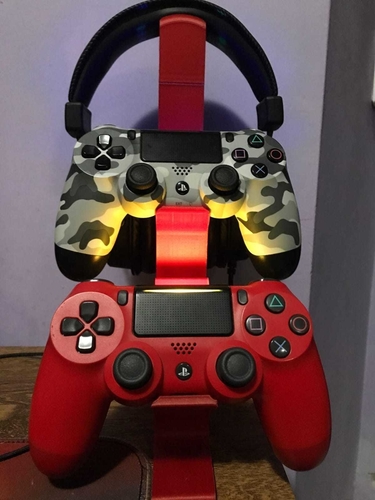 3D Printed CONTROLLER & HEADPHONES STAND by Printec 3D | Pinshape