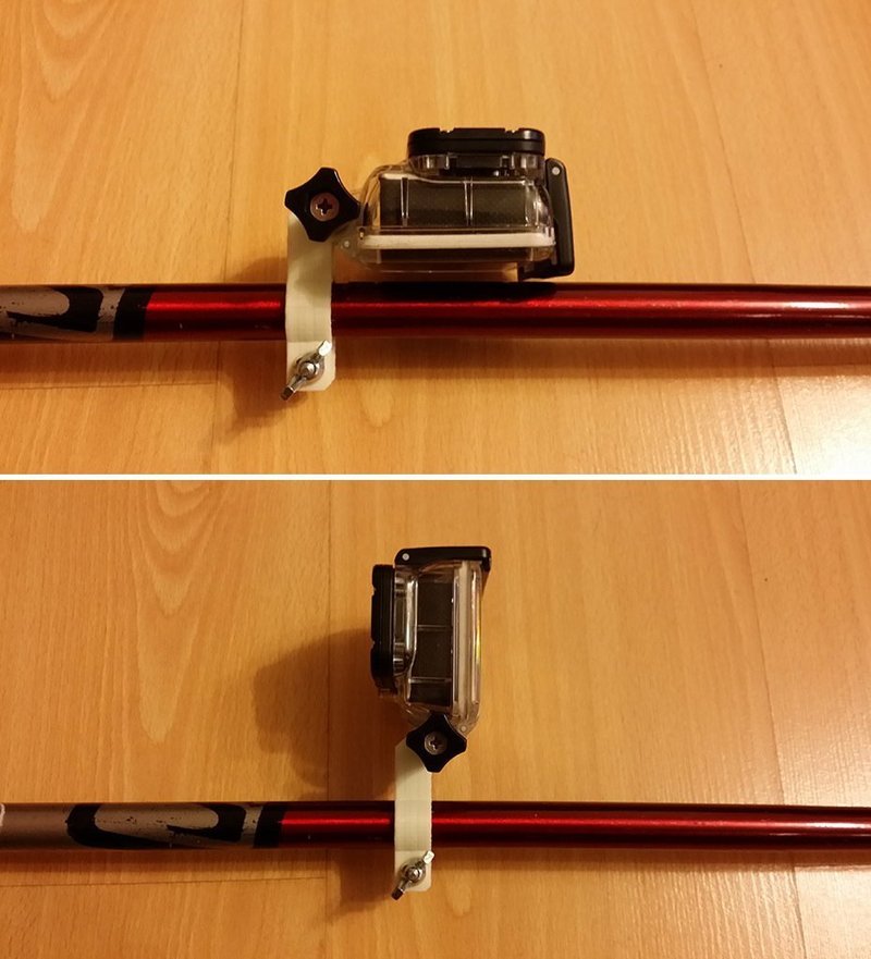 GoPro Ski Stick Mount - Pinshape