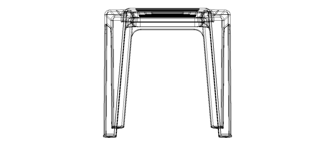 3D Printed Blue Stackable Plastic Outdoor Side Table by MR.AnyCAD ...