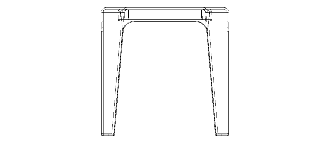 3D Printed Blue Stackable Plastic Outdoor Side Table by MR.AnyCAD ...