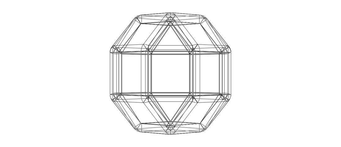 3D Printed Wireframe Shape Rhombicuboctahedron by MR.AnyCAD | Pinshape