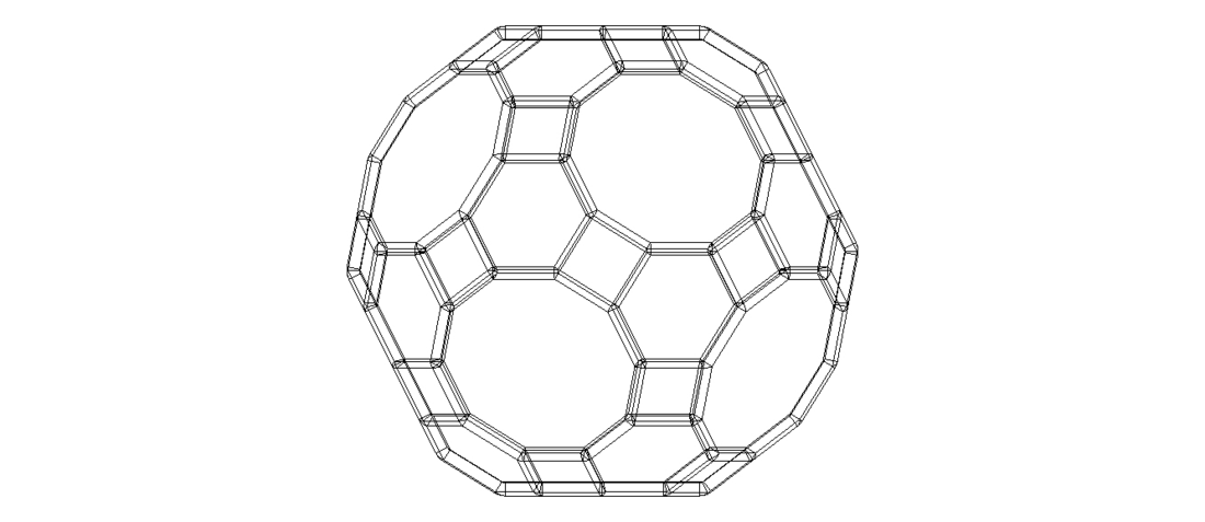 3D Printed Wireframe Shape Great Rhombicosidodecahedron by MR.AnyCAD ...