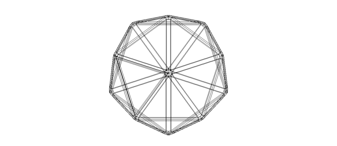 3D Printed Wireframe Icosahedron by MR.AnyCAD | Pinshape