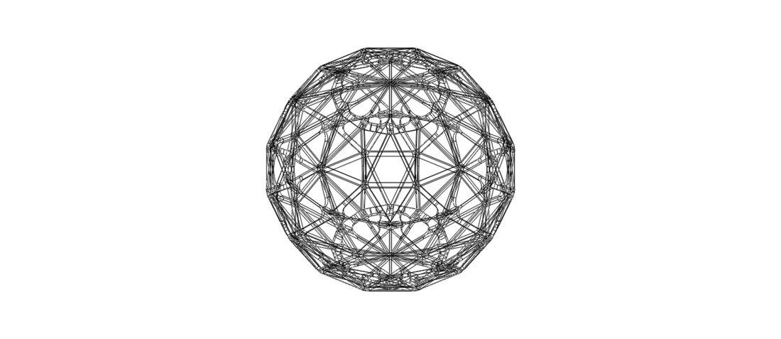 3D Printed Wireframe Shape Geometric Sphere Cut Diamond by MR.AnyCAD ...