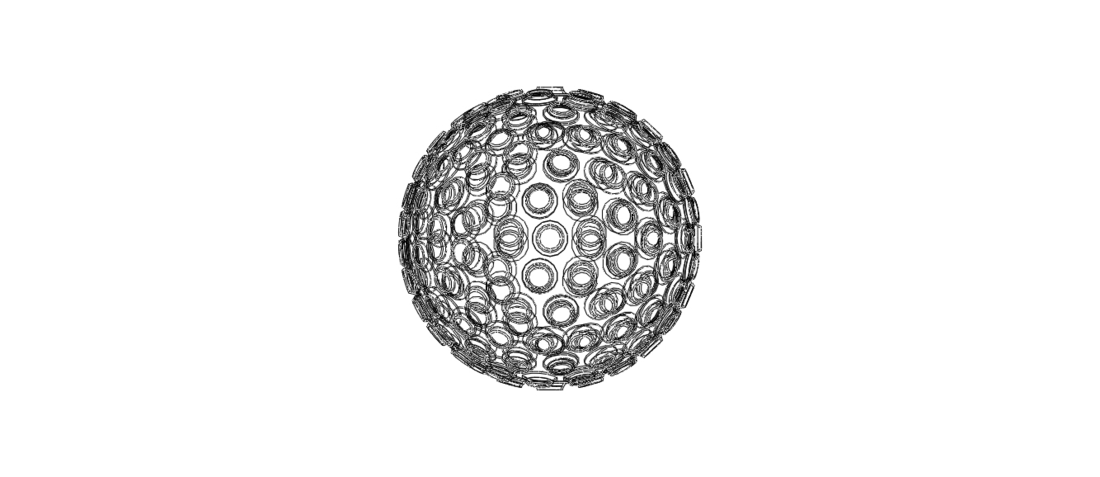 3D Printed Wireframe Shape Geometric Spikes Ball by MR.AnyCAD | Pinshape
