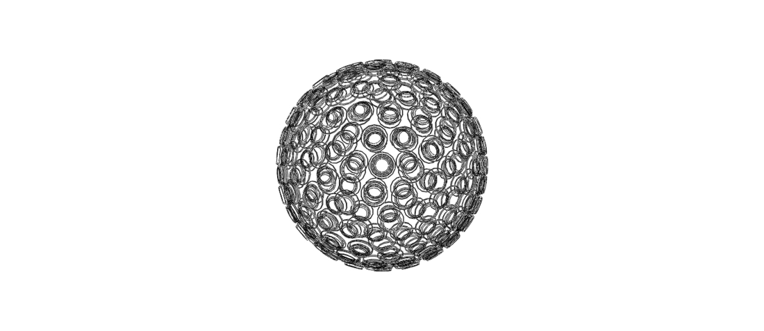 3D Printed Wireframe Shape Geometric Spikes Ball by MR.AnyCAD | Pinshape