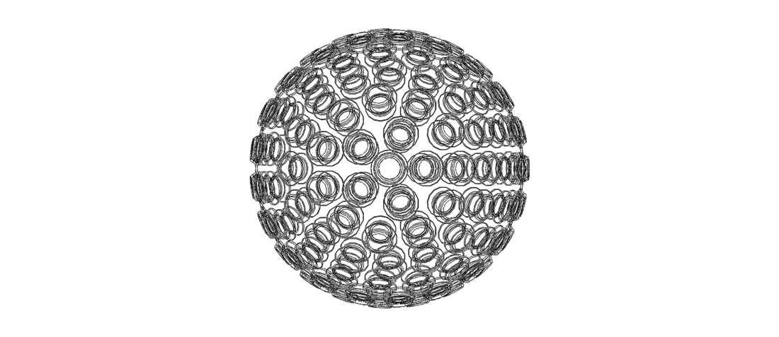 3D Printed Wireframe Shape Geometric Spikes Ball by MR.AnyCAD | Pinshape