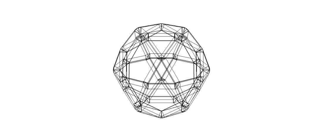 3D Printed Wireframe Shape Icosidodecahedron by MR.AnyCAD | Pinshape