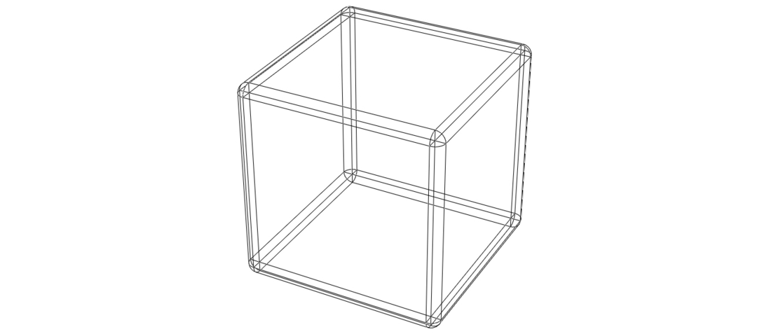 3D Printed Wireframe Shape Cube by MR.AnyCAD | Pinshape