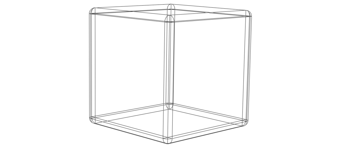 3D Printed Wireframe Shape Cube by MR.AnyCAD | Pinshape