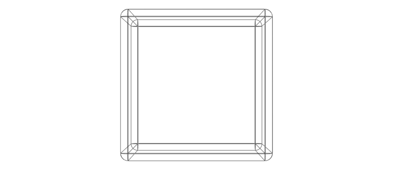 Wireframe Shape Cube - Pinshape