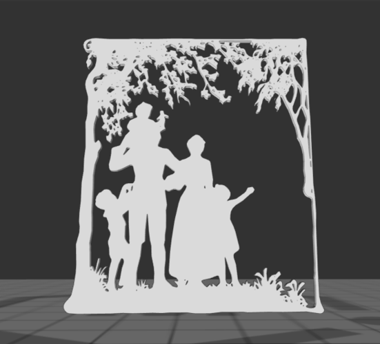 3D Printed Family Wall Art by 3ddesigning80 | Pinshape