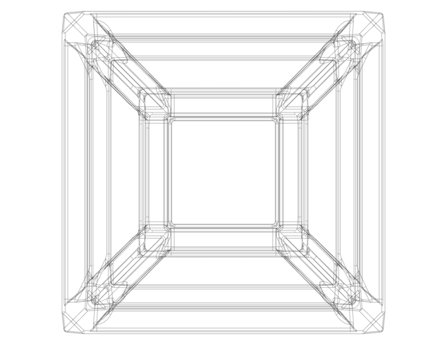 3D Printed SQ Tesseract Hypercube by MR.AnyCAD | Pinshape