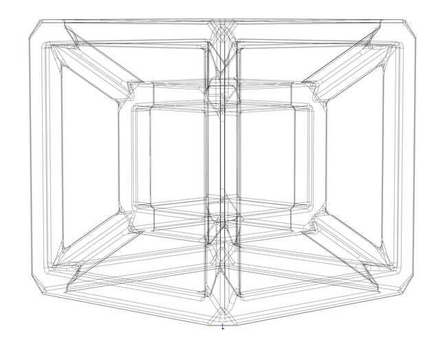 3D Printed SQ Tesseract Hypercube by MR.AnyCAD | Pinshape