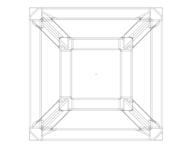 3D Printed SQ Tesseract Hypercube by MR.AnyCAD | Pinshape