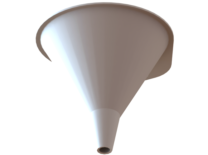 3D Printed Plastic Round Shaped Utility Funnel by MR.AnyCAD | Pinshape