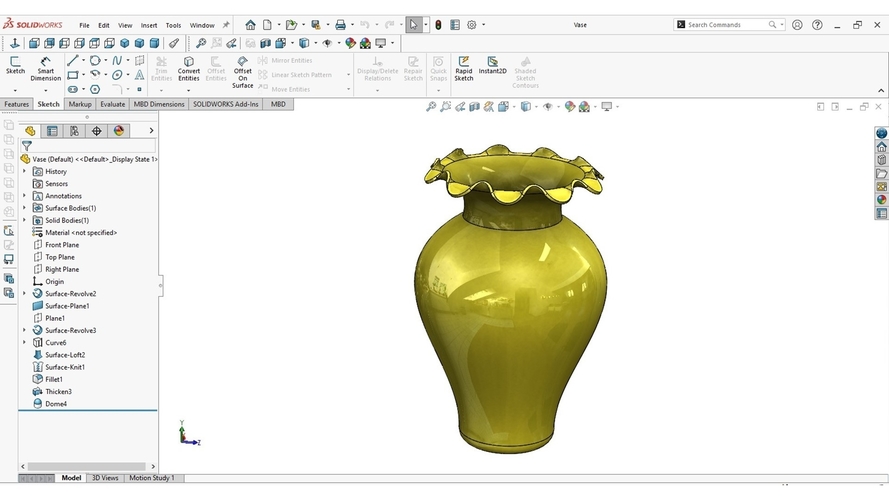 3D Printed Decoration Vase by Furqan03 | Pinshape