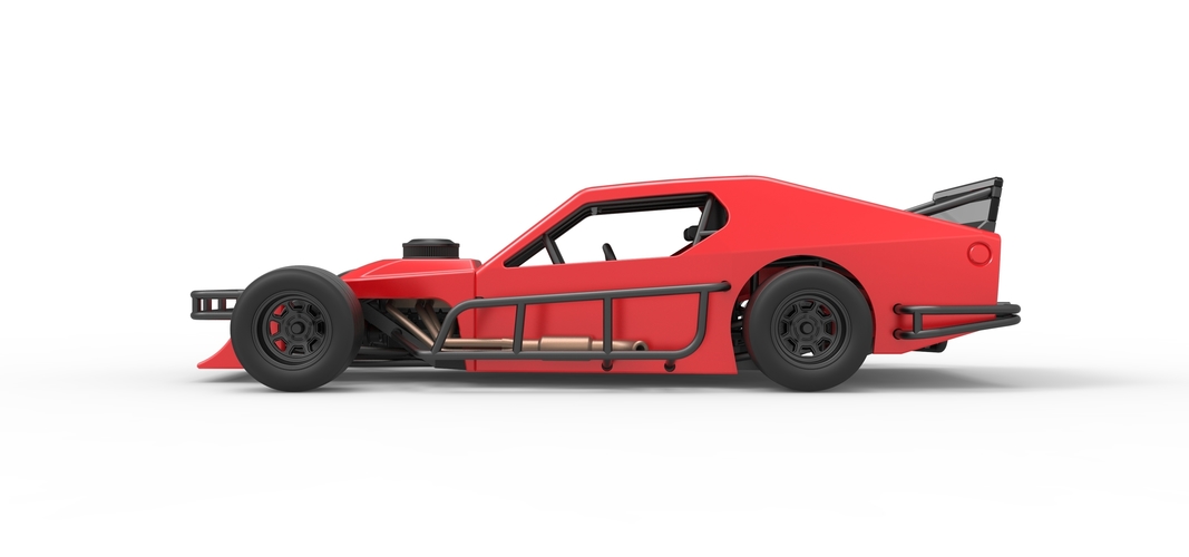 3D Printed Asphalt Modified stock car Version 2 Scale 1:25 by ...