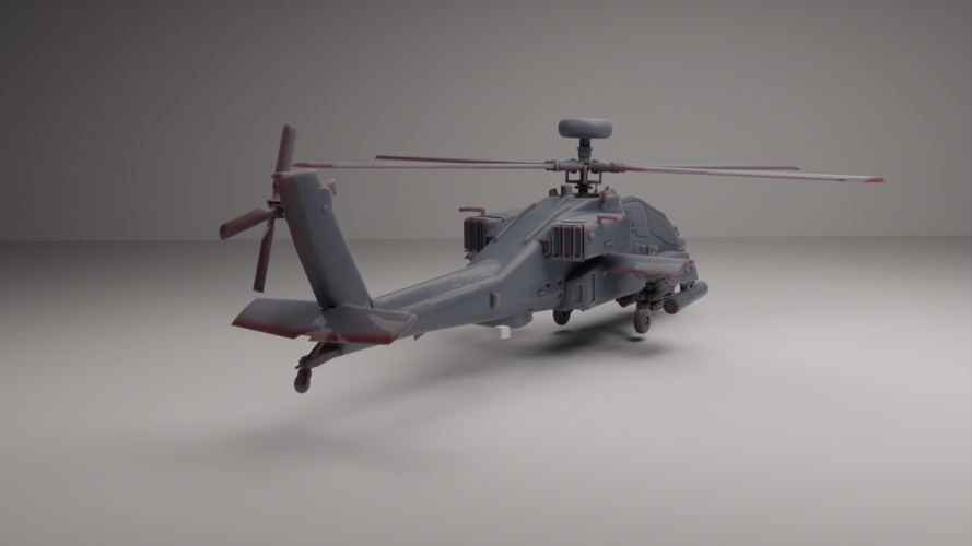 3D Printed AH64D APACHE LONGBOW by guaro3D | Pinshape