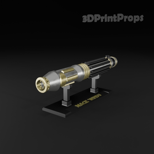 3D Printed Mace Windu Lightsaber by 3dprintprop | Pinshape