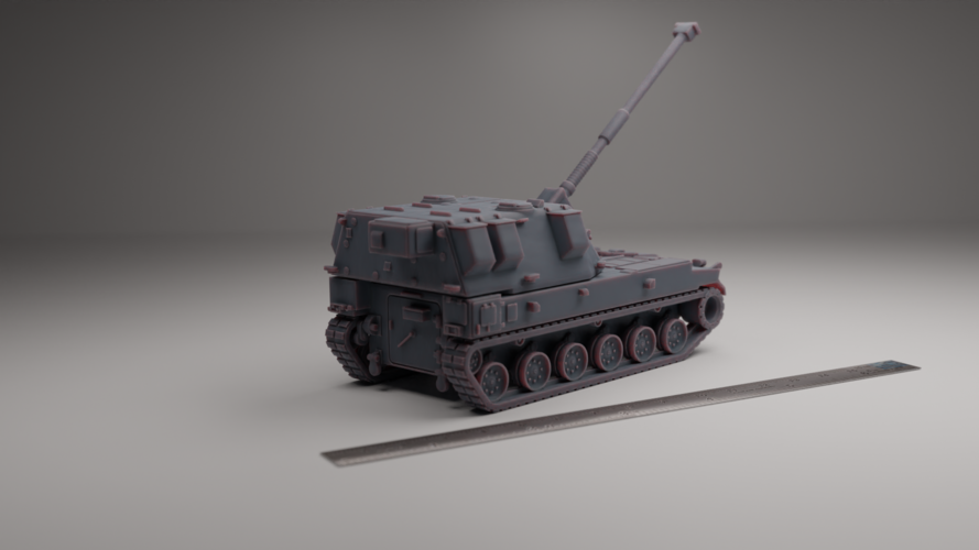 3D Printed AHS KRAB SELF-PROPELLED TRACKED GUN-HOWITZER by guaro3D ...