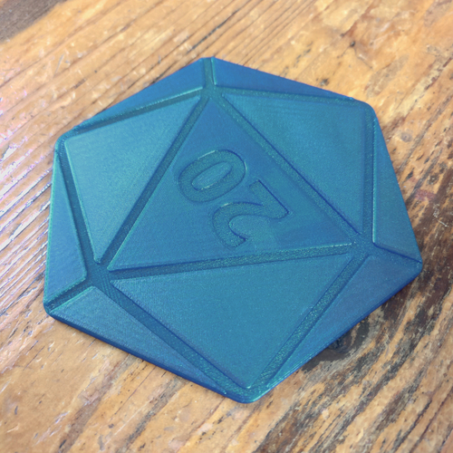 3D Printed D20 Coasters by Criticalprint3d | Pinshape