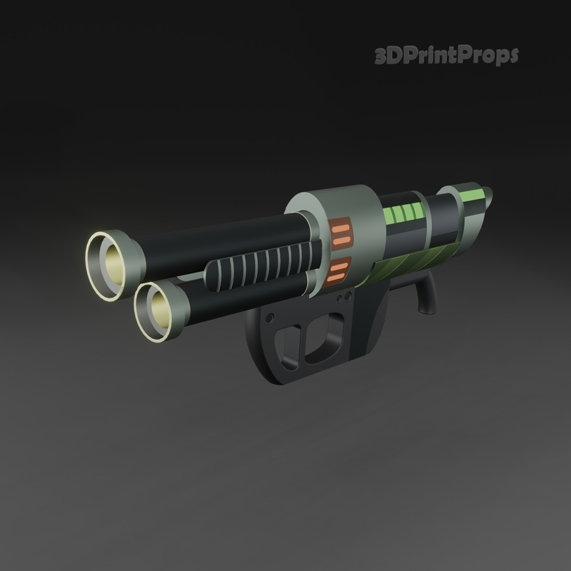 RICK & MORTY'S BLASTER | RICK'S RAY GUN - Pinshape