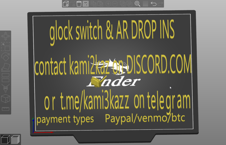 3D Printed glock switch 15 single stack model 2 rlook at photo by mona ...