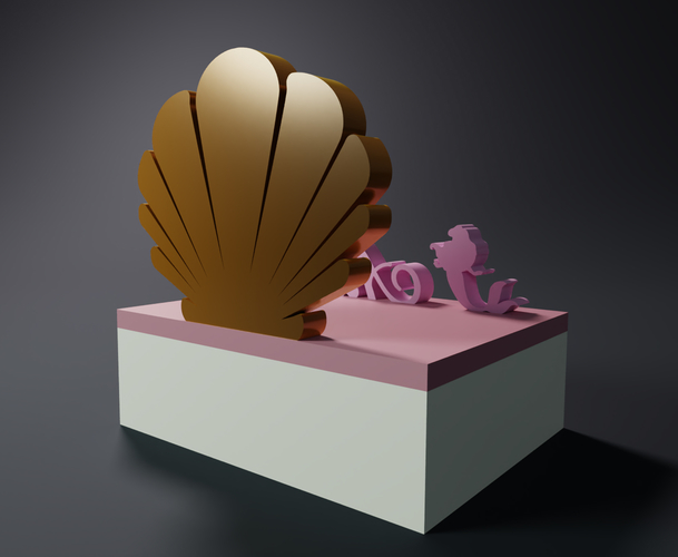 3D Printed Disney Princess - Ariel Box by cesarcruz54 | Pinshape