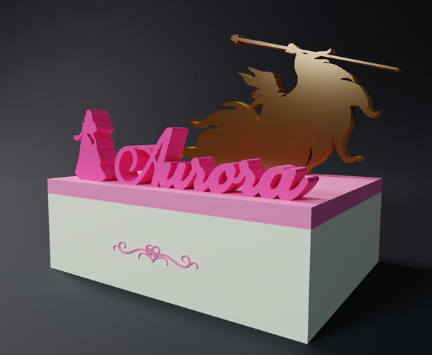 3D Printed Disney Princess - Aurora Box by cesarcruz54 | Pinshape
