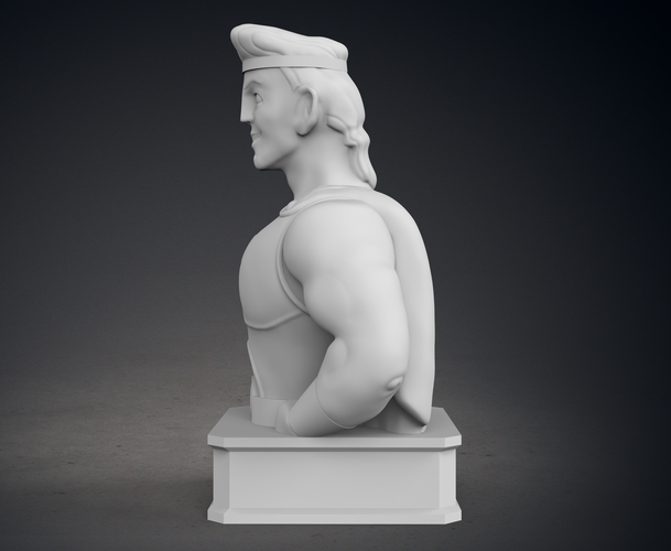 3D Printed Hercules Bust by cesarcruz54 | Pinshape