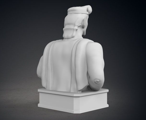 3D Printed Hercules Bust by cesarcruz54 | Pinshape