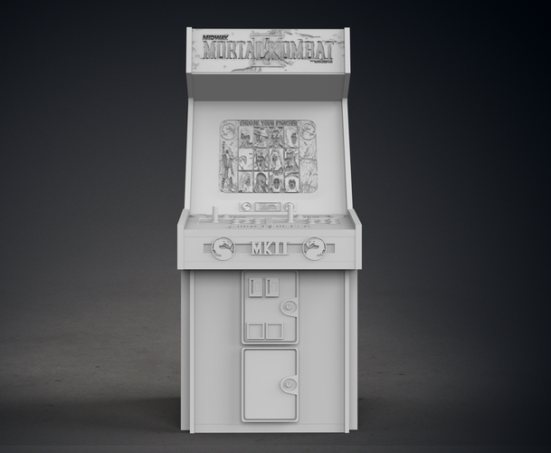 3D Printed MKII Arcade Cabinet by cesarcruz54 | Pinshape